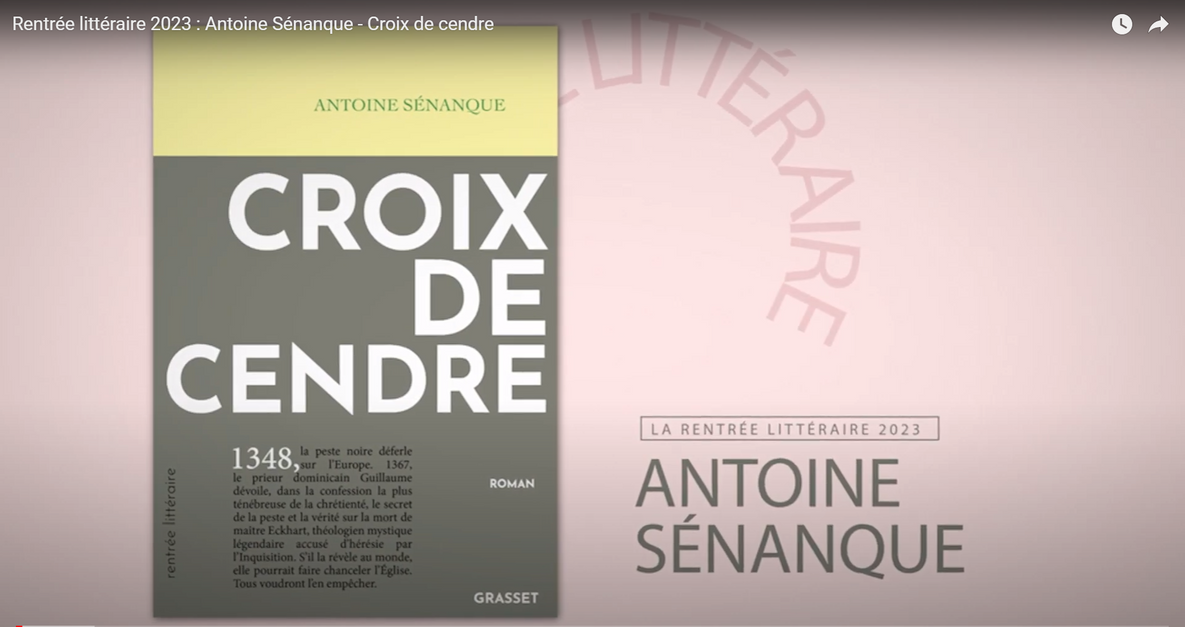 Rentrée littéraire 2023 : Antoine Sénanque - Croix de cendre | Grasset