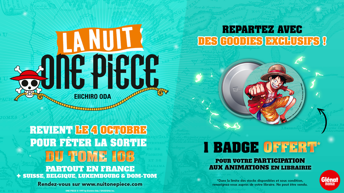 La Nuit One Piece revient le 4 octobre ! | Éditions Glénat