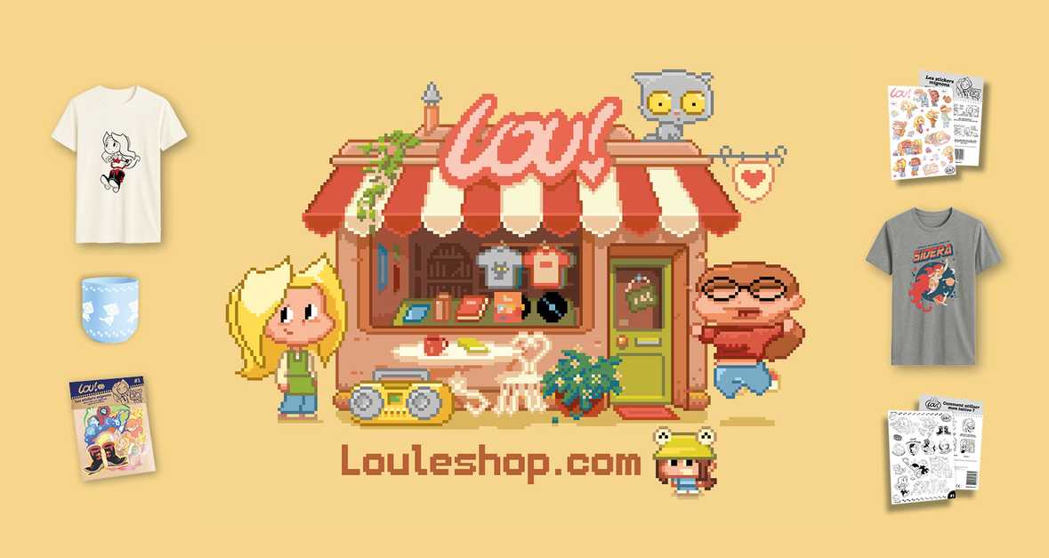 Lancement de la boutique en ligne Lou! | Éditions Glénat