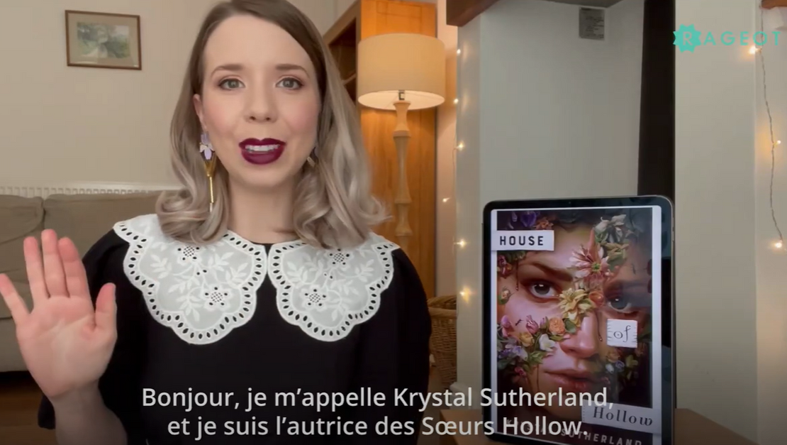 Krystal Sutherland présente Les Sœurs Hollow | Rageot