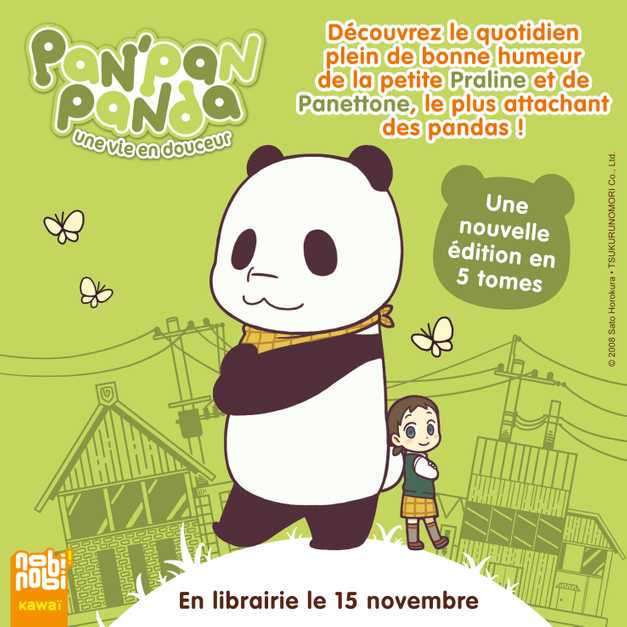 Pan'Pan Panda, une vie en douceur, véritable classique du manga jeunesse, revient en librairie ...