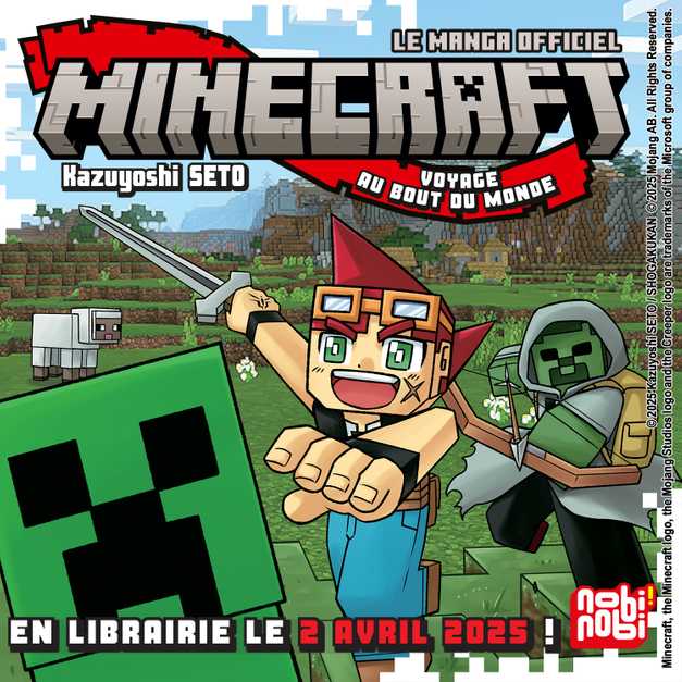 Le manga Minecraft dans la collection shônen | nobi nobi