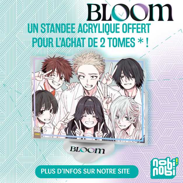 Un standee acrylique pour la sortie du tome 2 de Bloom ! | nobi nobi