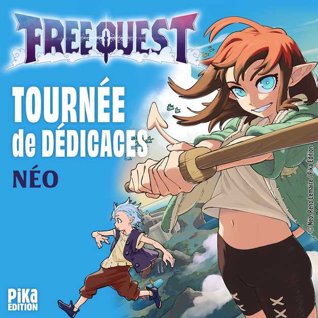 Néo et Reno Lemaire dédicacent pour la sortie de Free Quest | Pika Édition