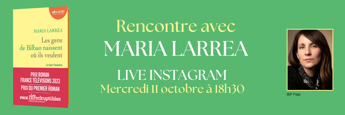 En live avec Maria Larrea | Audiolib