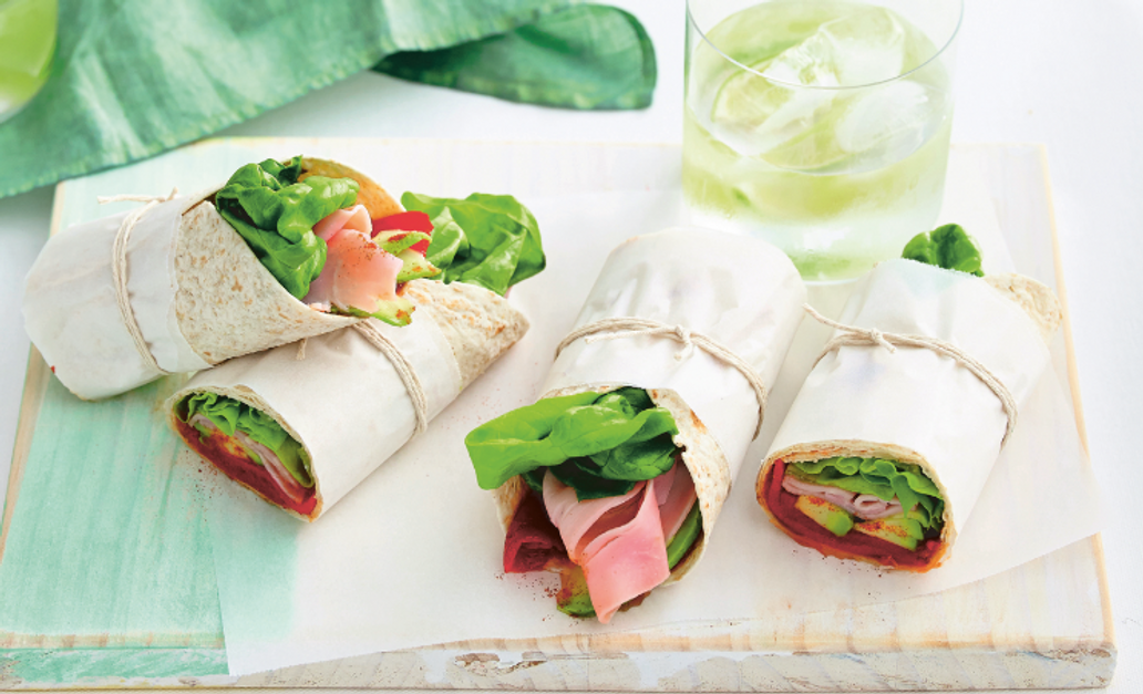 Wraps au jambon & à l'avocat | Marabout
