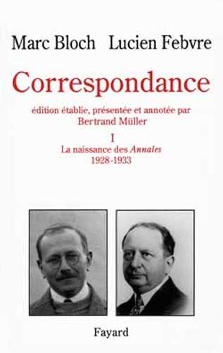 Correspondance (Grand format - Autre 1994), de Marc Bloch, Lucien ...