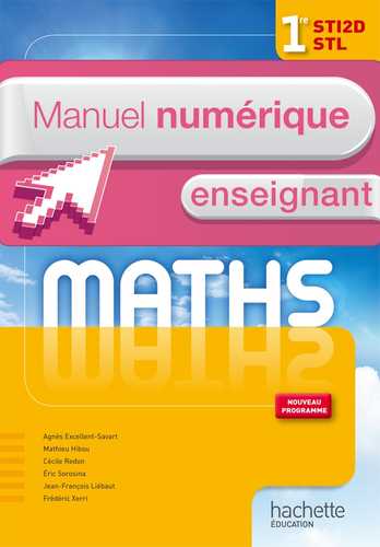 Mathématiques 1res STI2D/STL - Manuel numérique - Licence enseignant ...