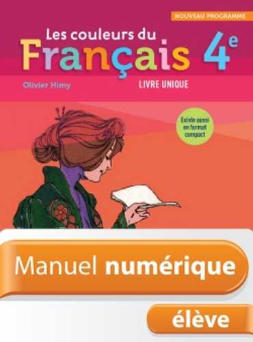 Manuel numérique Les Couleurs du Français 4e - Licence élève - Edition ...