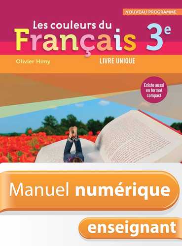 Manuel numérique Les Couleurs du Français 3e - Licence enseignant ...