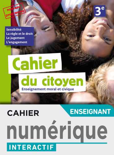 Version numérique enseignant Cahier du citoyen 3e - éd. 2019 (Ressource ...