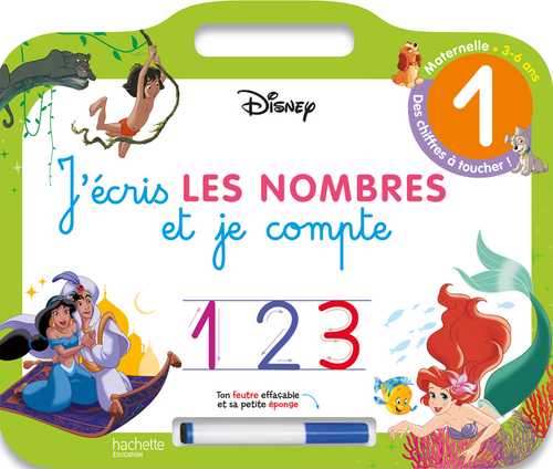 Disney - Les Grands Classiques Disney - Ardoise J'écris les nombres et ...