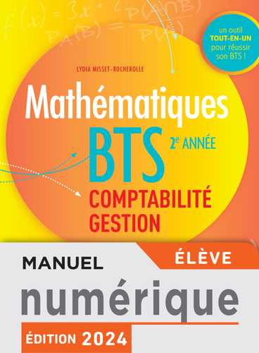 Maths BTS comptabilité et gestion 2e année - manuel numérique élève - Ed. 2024 (Ressource ...