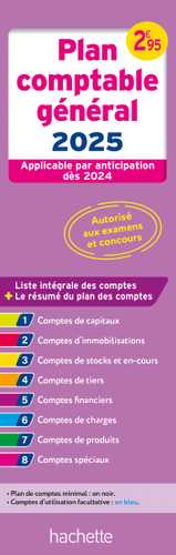 Plan comptable général - PCG 2025 (autorisé aux examens et concours ...