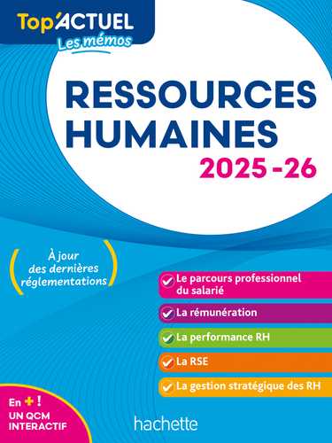 Top'Actuel - Ressources Humaines (RH) 2025-2026 (Fichier (ebook, pdf) 2025), de Hamza Merabet ...