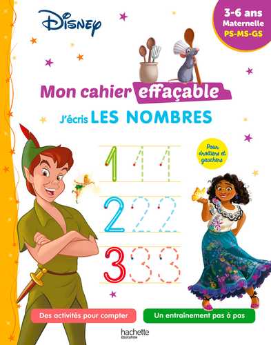 Disney - Mon cahier effaçable - J'écris les nombres (3-6 ans) (Grand ...