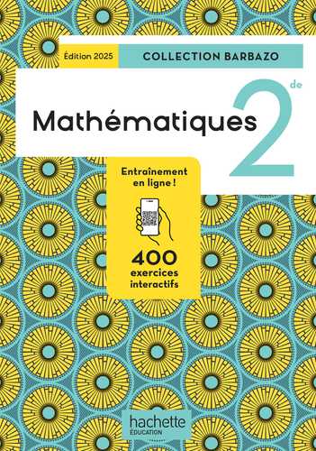 Barbazo Mathématiques 2de - Livre élève - Ed. 2025 (Grand format ...