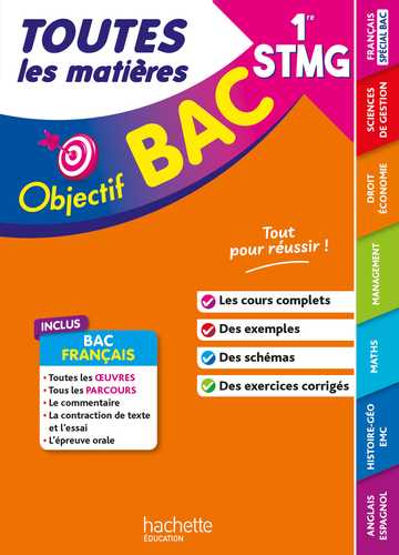 Objectif BAC 2026 - 1re STMG Toutes les matières (Grand format - Autre ...