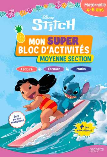 Disney - Stitch - Mon super bloc d'activités de Moyenne Section (4 - 5 ...