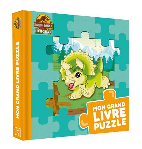 Jurassic World Explorers Mon Grand Livre Puzzle Grand Format