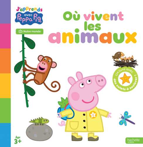 Peppa Pig - J'apprends avec Peppa - Où vivent les animaux (Grand format ...