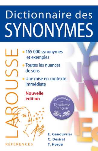 Dictionnaire des synonymes (Grand format - Integra 2018), de Claude ...