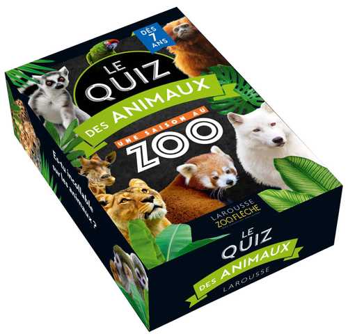 Le Quiz des animaux UNE SAISON AU ZOO (Poche 2024), de | Éditions Larousse