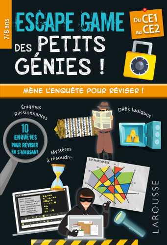Escape game des petits génies - CE1-CE2 - Cahier de vacances (Grand ...