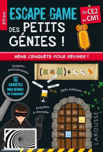 Escape game des petits génies - CE2-CM1 - Cahier de vacances (Poche ...