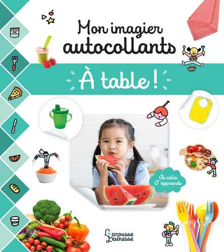 Mon imagier autocollants - A table (Grand format - Broché 2026), de ...